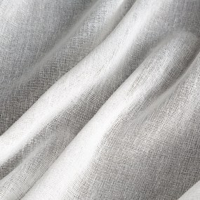 ZÁVĚS NA KROUŽCÍCH VESTA 140X250 CM BÍLÁ