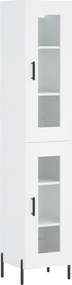 vidaXL Skříň highboard 34,5 x 34 x 180 cm kompozitní dřevo [3199433] Barva: Bílá