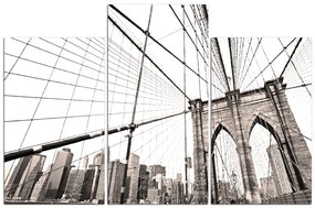 Obraz na plátně - Manhattan Bridge 1925C (105x70 cm)