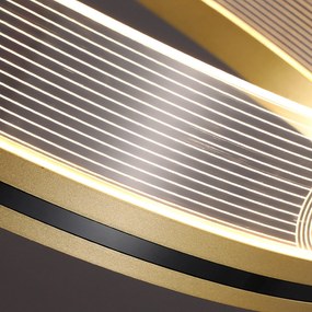 Toolight, LED závěsné svítidlo 60cm APP1190-CP, zlatá, OSW-40020
