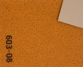 Lentex, PVC podlaha - lino Flexar PUR 603-08 oranžová, na míru, šíře 2m,4m, oranžová, bez podkladu, kancelář