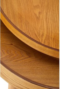 Kulatý odkládací stolek v dekoru borovice ø 60 cm Viborg – Premier Housewares