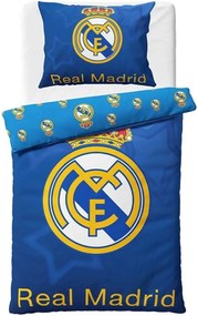 Bavlněné ložní povlečení FC Real Madrid - motiv Blue Stars - 100% bavlna Renforcé - 70x90 cm + 140x200 cm