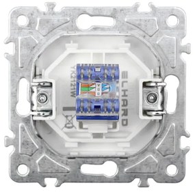 Elhard Datová zásuvka Royal RJ45, bílá YK2121W