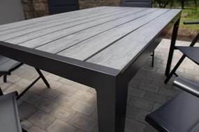 Primažidle.cz Zahradní set Ibiza se 6 židlemi a stolem 150 cm, antracit/šedý