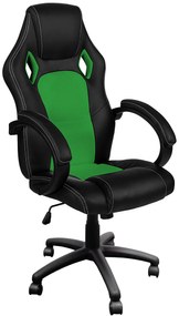 Aga Herní židle Racing MR2070 Černo - Zelená