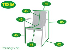 Nábytek Texim Nábytek na zahradu ratan - stůl VIKING XL 190cm + 8x židle ROMA