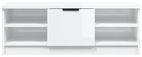 TV skříňka lesklá bílá 102 x 35,5 x 36,5 cm kompozitní dřevo - Default Title