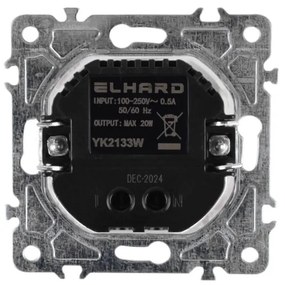 Elhard USB A+C zásuvka Royal 20W, bílá YK2133W