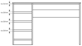 Psací stůl ADA | 120 cm | UNI provedení | antracit