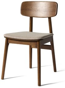 Designová jídelní židle Harper kouřová hnědá