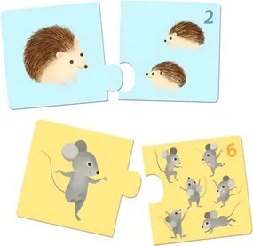DJECO Puzzle Duo Mláďata zvířat / 12x2 dílků / od 2 let