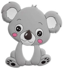 Dětské silikonové kousátko Akuku Koala Šedá