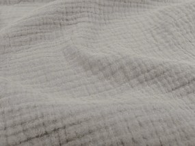 Biante Mušelínový povlak na polštář MSN-012 Světle šedý 35 x 45 cm