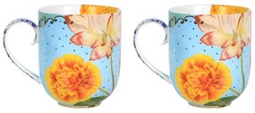 Pip Studio Royal Flower set 2 hrnků 325ml, barevný (dárková sada 2 hrnků)