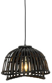 Orientální závěsná lampa černý bambus 30 cm - Pua