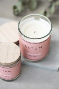 IB LAURSEN Vonná svíčka ALTUM - Lilac Bloom 70g, růžová barva, čirá barva, sklo, dřevo, vosk