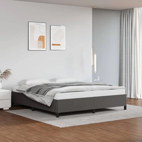 Rám postele šedá 180 x 200 cm umělá kůže