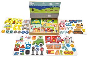 Montessori vzdělávací puzzle Magnetická krabička Tooky