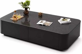 LuxuryForm DESIGN Konferenční stolek ASTON 120 × 60 × 36 cm – černý s tmavou deskou
