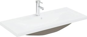 Umyvadlová skříňka s vestavěným umyvadlem a baterie dub artisan 3328936