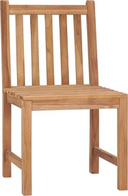 Zahradní židle 4 ks s poduškami masivní teak 3073090