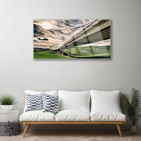 Obraz na skle Dálnice Most Údolí 120x60 cm