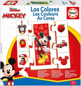 Educa puzzle mickey a přátelé: učíme se barvy 6 × 7 dílků