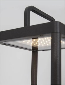 NV 9922360 Venkovní stojací lampa BALI antracitový hliník LED 2W 3000K 5V DC 108st. IP65 solární / USB kabel / vypínač na těle / stmívatelné - NOVA LUCE
