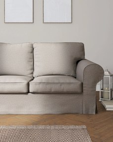 Potah na pohovku IKEA Ektorp 3-místná rozkládací, NOVÝ MODEL 2013 barva šedá látka pletený vzor