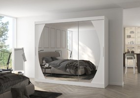 ADRK Furniture Skříň s posuvnými dveřmi a zrcadlem CAMBE 250 SW-CAM-W-250+A449