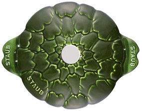 Staub Cocotte hrnec ve tvaru artyčoku 22 cm, tmavě zelený, 11152285