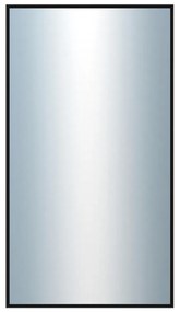 DANTIK - Zarámované zrcadlo - rozměr s rámem cca 50x90 cm z lišty Hliník černá lesklá |P269-016 (7269016)