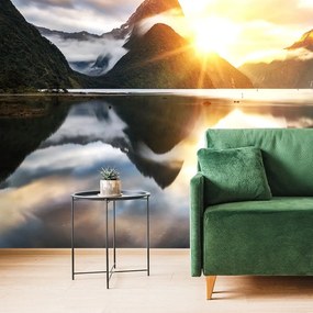 Fototapeta východ slunce na Novém Zélandu - 150x100 cm