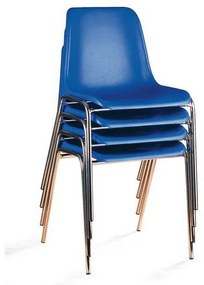 No brand  Plastová jídelní židle Linda, modrá