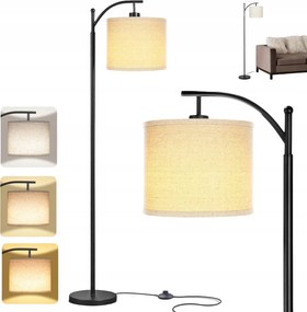 Klasická Stojací Lampa S Podlahovým Stínítkem A Stínítkem 154 CM E27 Boho Led