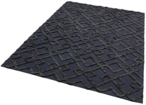 Černý  koberec Doons Black Trellis Rozměry: 120x170 cm