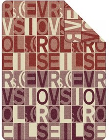 s.Oliver Pléd s.Oliver Jacquard červená-béžové 150x200 cm