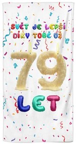 Osuška Svět je lepší díky tobě (věk: 79)