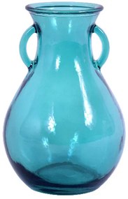 San Miguel VIDRIOS SAN MIGUEL !RECYCLED GLASS! Váza z recyklovaného skla "CANTARO" modrá 2,15 L