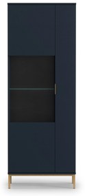 GAB Vitrínová skříň PAULA WI70, Námořnická modrá 70 cm