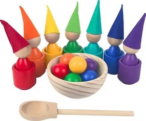 2Kids Toys Duhové panenky s míčky 7 barev / od 3 let