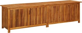 Zahradní úložný box 200 x 50 x 58 cm masivní akáciové dřevo 316500