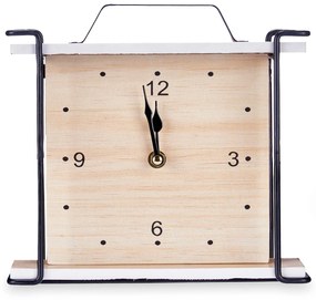 Stolní hodiny na komodu, čtvercový ciferník, 23 x 21 x 7 cm