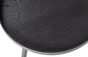 Odkládací stolek mesa m ø 45 x 45 cm černý MUZZA
