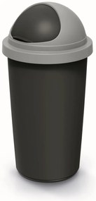 Odpadkový koš COMPACTO ROLL 30 L černý/světle šedý
