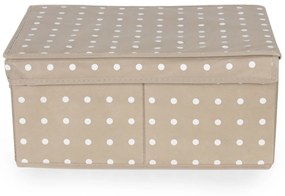 Skládací úložná krabice - karton box Compactor Rivoli 30 x 43 x 19 cm, hnědá