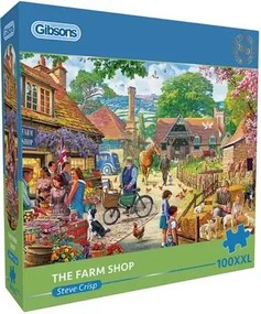 GIBSONS Puzzle Farmářský trh XXL / 100 dílků / 48 x 34 cm
