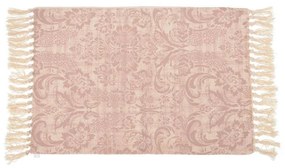 Vzorovaný koberec s třásněmi BOHO 60x90 cm růžový