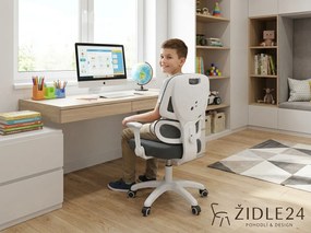 Dětská rostoucí židle PROKID - šedá síťovina